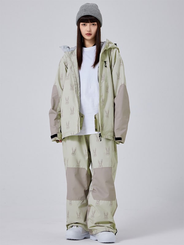 Women's Adorable Snow Rabbit Freeride Baggy Snowsuit Ski Suits | Snowverb