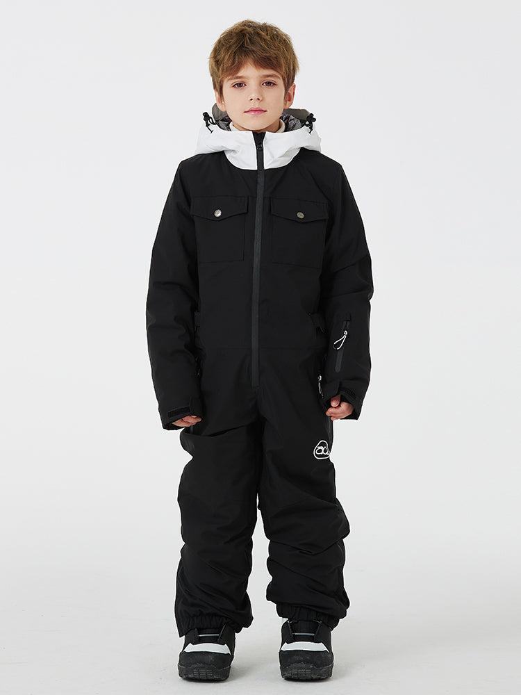 Kid's Unisex Mountain Explorer Waterproof One Piece Snow Suits | Snowverb