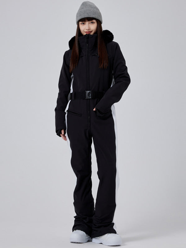 Women's Alpine Elegance Faux-Fur All-Inclusive Ski Overalls | Snowverb