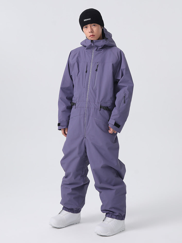 Men's Mountain Freerider One Piece Ski Suits Full Body Baggy Snowsuits ...