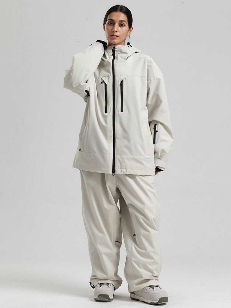 Women's Gsou Snow Durable Mountain Pro Insulated Wind Armor Snow Suits ...