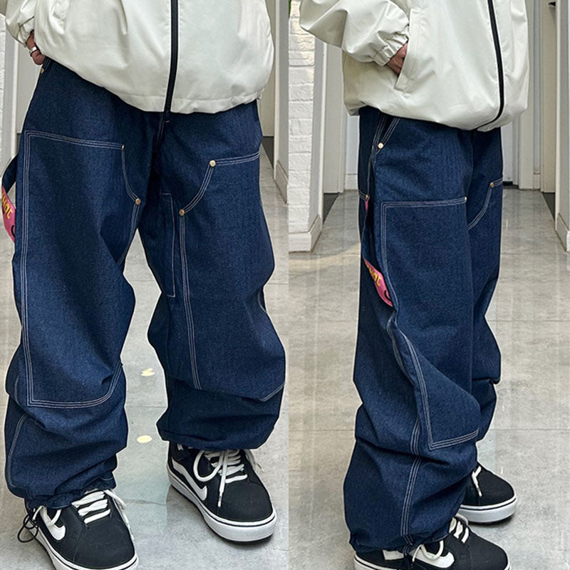 Women's John Snow West Coast Hip Waterproof Snowboard Pants Denim Jeans ...