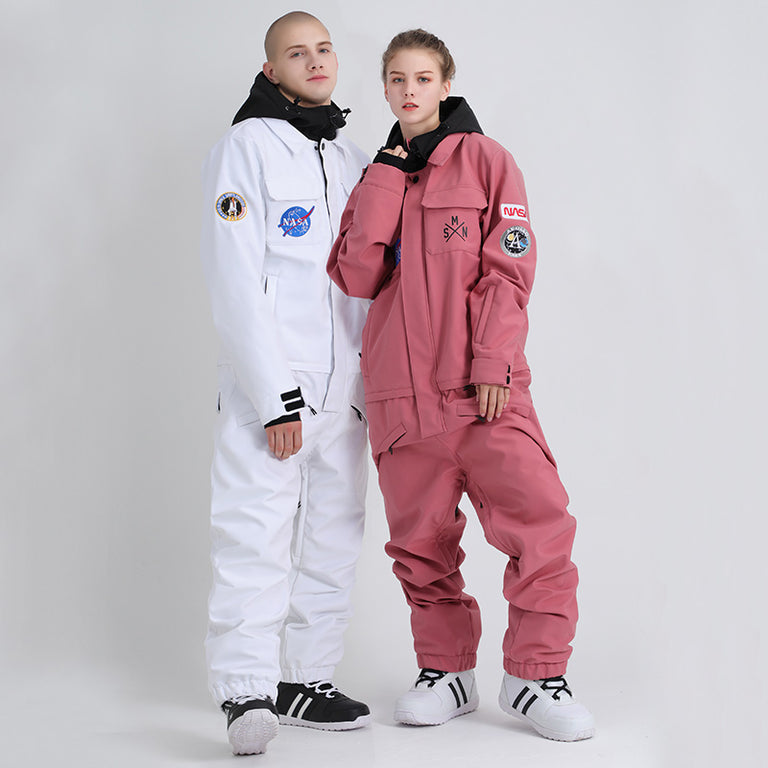 Women's SMN Nasa Ski Jumpsuit Slope Star Ski Suit Winter Snowsuits ...