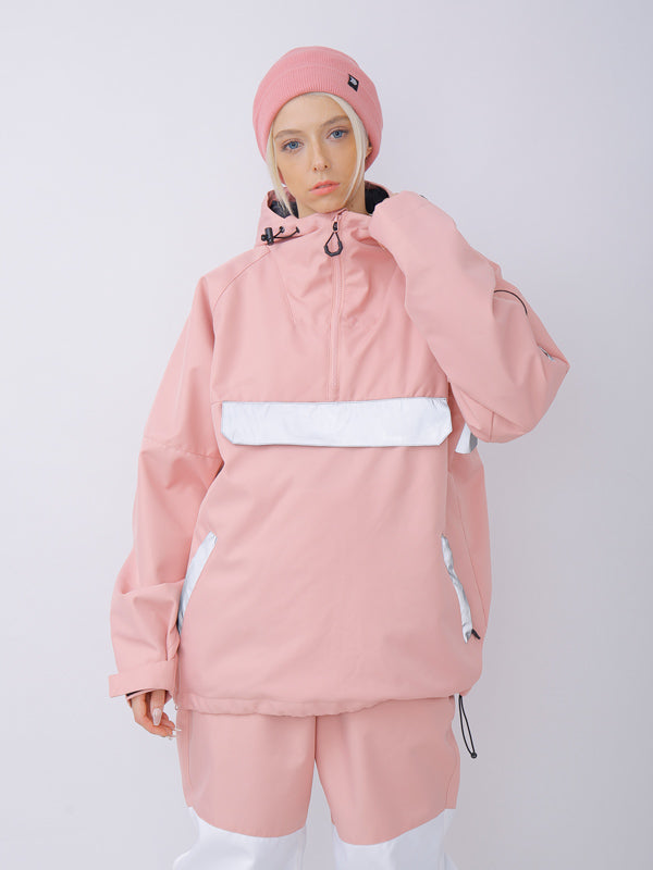 Womens Snowverb Alpine Ranger Colorblock Anorak Reflective Snow Jacket ...