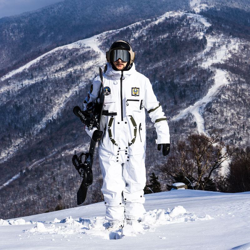 Men's PINGUP Nasa Space Station One Piece Snowboard Suits | Snowverb