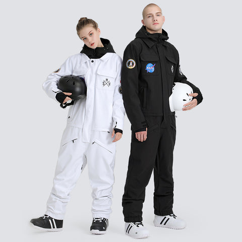 Women's SMN Nasa Ski Jumpsuit Slope Star Ski Suit Winter Snowsuits ...