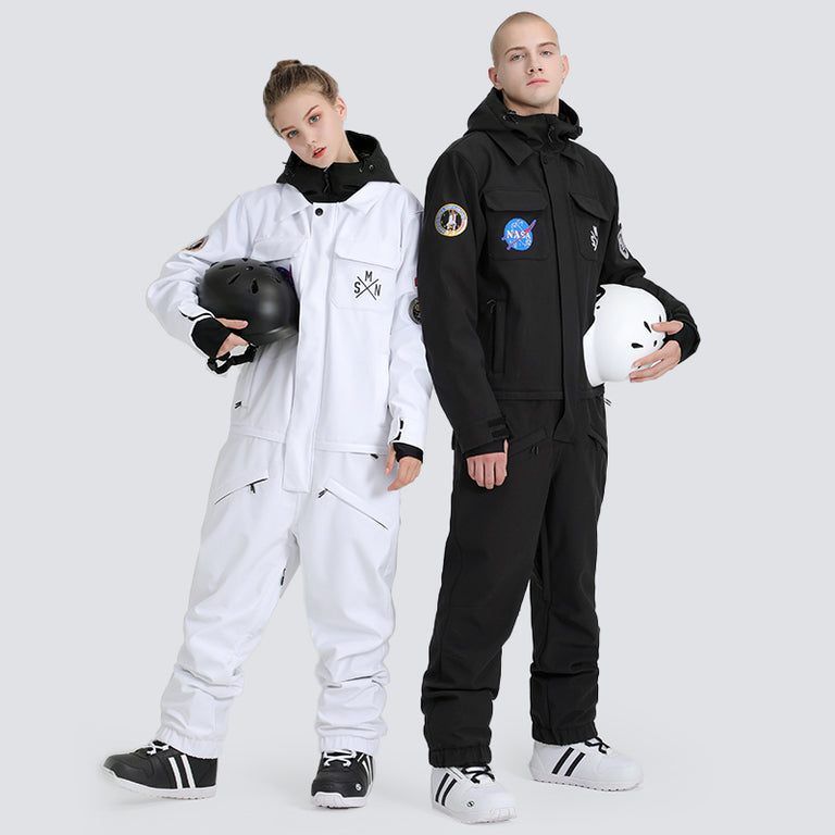 Women's SMN Nasa Ski Jumpsuit Slope Star Ski Suit Winter Snowsuits ...