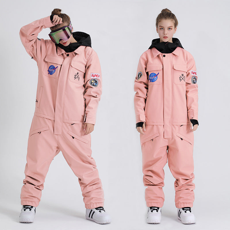 Women's SMN Nasa Ski Jumpsuit Slope Star Ski Suit Winter Snowsuits ...