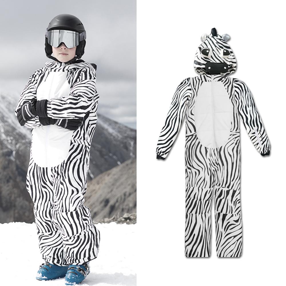 Boy & Girls Unisex Waterproof Cartoon Pattern One Piece Snowsuits ...