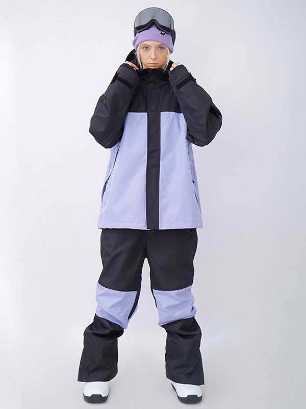Women's Snowverb Alpine Ranger Colorblock Reflective Snow Suits | Snowverb