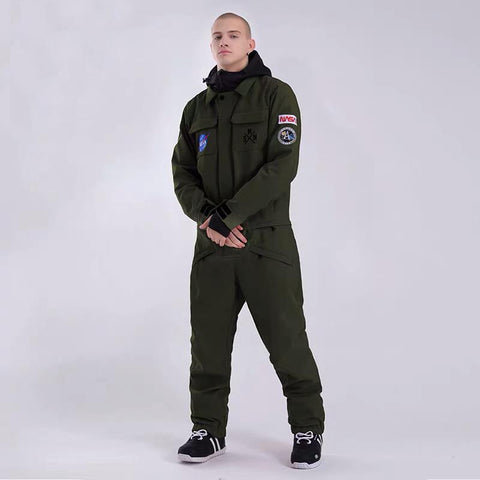 Men's SMN New Ski Jumpsuit Slope Star Nasa Ski Suit Winter Snowsuits ...