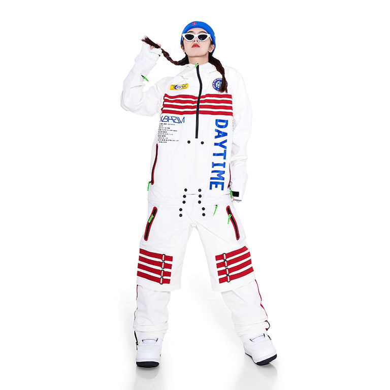 Men's PINGUP Nasa Space Station One Piece Snowboard Suits | Snowverb