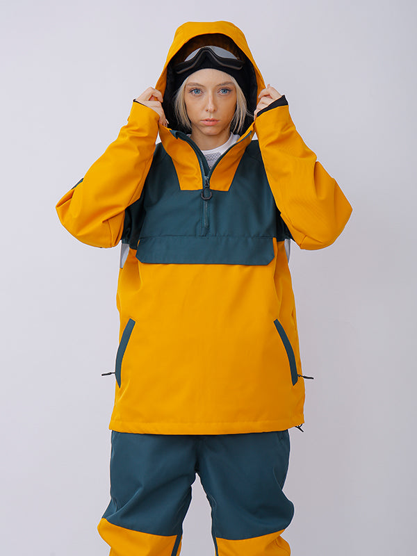 Womens Snowverb Alpine Ranger Colorblock Anorak Reflective Snow Jacket ...